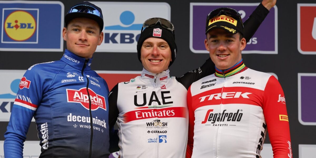 Wint Mathieu van der Poel of Tadej Pogacar zaterdag Milaan-San Remo? Dat bepaalt Mads Pedersen ...
